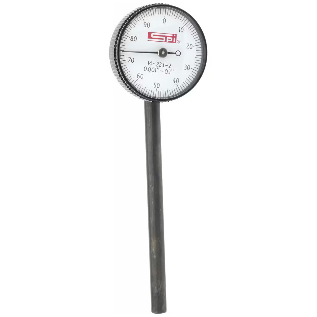 Back Plunger Dial Indicator Set, 0.1" Range, 0-100 Dial Reading - 14 ...