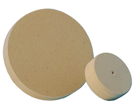 Grobet USA Solid Felt Wheel Buff, 1-1/2" Diameter, 1/4" Thickness - 17. ...