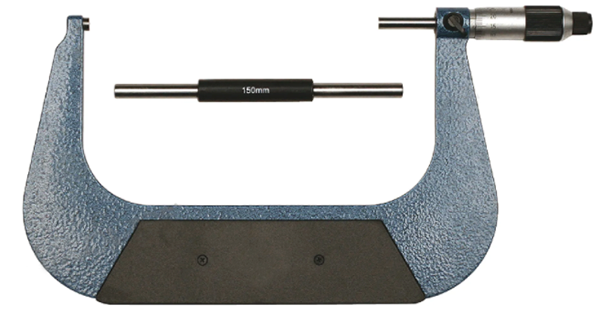 Precise Flat End Spindle Outside Micrometer, 150-175mm Range - M-131 ...