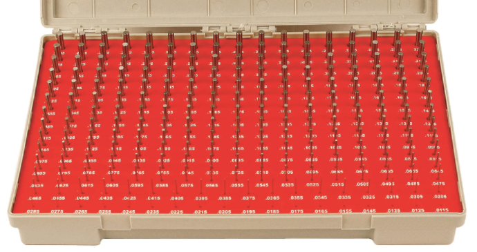 Vermont Gage 240 Piece ZZ Class Minus Pin Gage Set, .0115" - .2505 ...