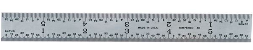 PEC 450mm M Graduation Rigid Steel Rule 752-450| Penn Tool Co., Inc