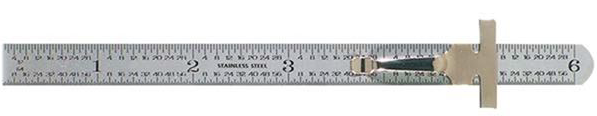 Precise 6" Flexible Round End Rule w/Pocket Clip| Penn Tool Co., Inc