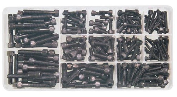 Precision Brand 190 Piece Socket Head Cap Screw Assortment Set - 12970 ...