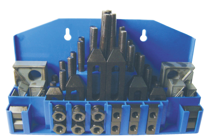 TE-CO 52 Piece Deluxe Clamping Set, 5/8" T-Slot, 1/2"-13 Stud Size ...