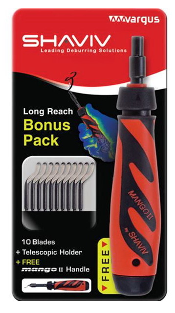 Shaviv Mango II B10 High Speed Steel Blade Deburring Long Reach Set ...