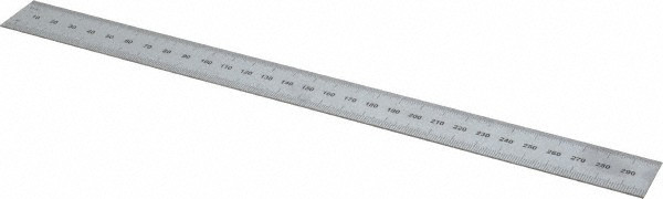 SPI Rigid Steel Rule, Satin Chrome Finish, 300mm M - 14-457-6| Penn ...