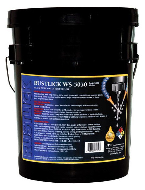 Rustlick 74056 Water Soluble Oils WS-5050 - Container Size: 5 Gallon ...