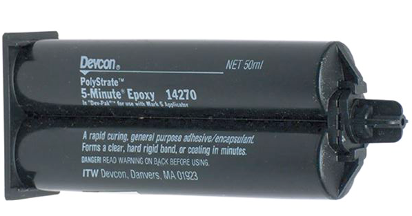 Devcon 5 Minute Liquid Epoxy, Container Cartridge- 14270| Penn Tool Co., Inc