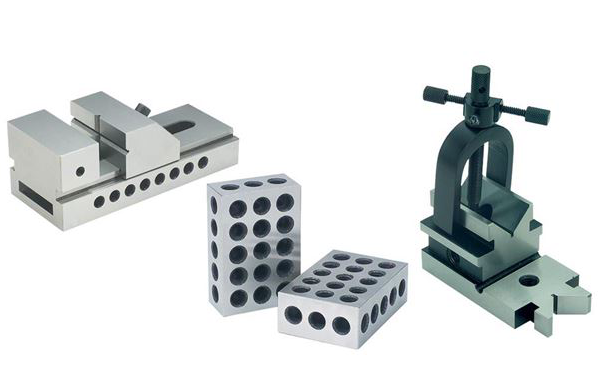 Precise Screwless Vise, 1-2-3 Block Set, All-Angle V-Block & Clamp ...
