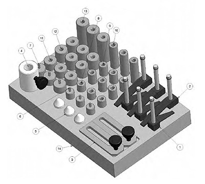 TE-CO CMM Basic 1/4-20 Fixturing Kit - 14301| Penn Tool Co., Inc