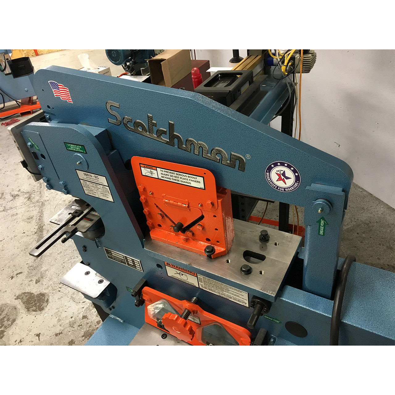 Scotchman 50 Ton Hydraulic Ironworker, 3 HP, 230/460V, 3-phase - 50514 ...