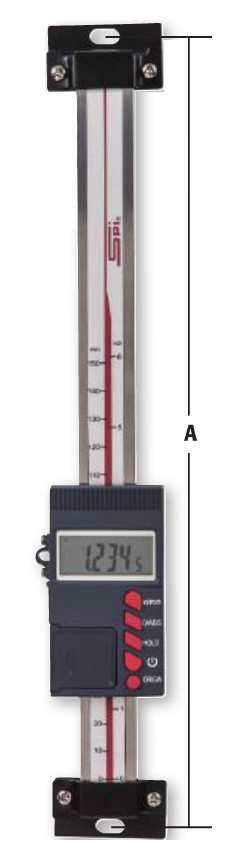 SPI IP54 Electronic Absolute Vertical Linear Scale, 0-4"/100mm - 15-963 ...