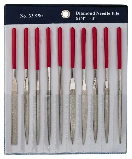 Grobet Diamond Needle Files, 10-piece Set #33.950 - 55-533-4| Penn Tool ...