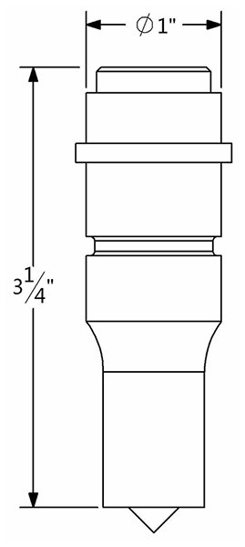 DVP Round Punch 25/32" - DUPCH25| Penn Tool Co., Inc