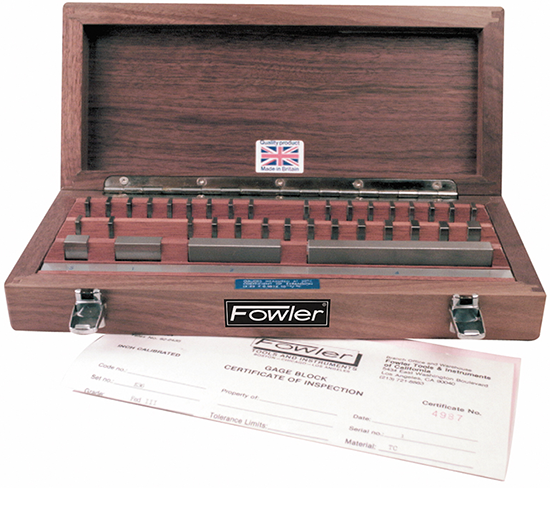 Fowler 82 & 36 Piece Carbide Rectangular Gage Block Sets| Penn Tool Co ...
