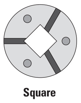 Royal QG-65 Ultra-Precision Quick-Grip™ Square Collet, 1-3/4" Size ...