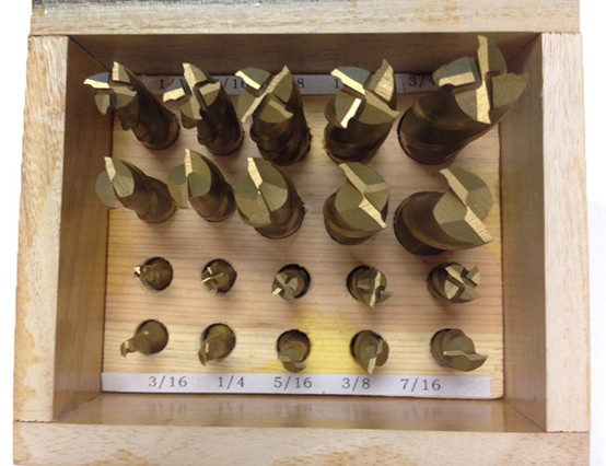 Precise 20 Piece 2 & 4 Flute Titanium Coated End Mill Set - 8000-0020 ...