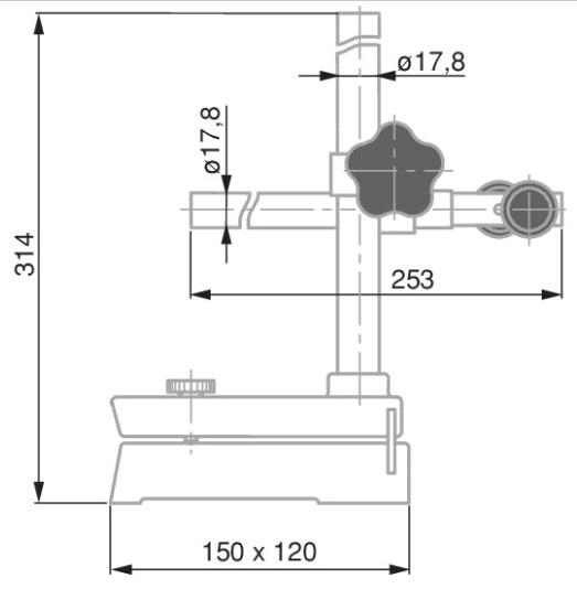 Tesa Measuring Stands with Sliding Support| Penn Tool Co., Inc