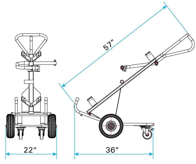 Strong Hand Gas Cylinder Cart - GCC200| Penn Tool Co., Inc
