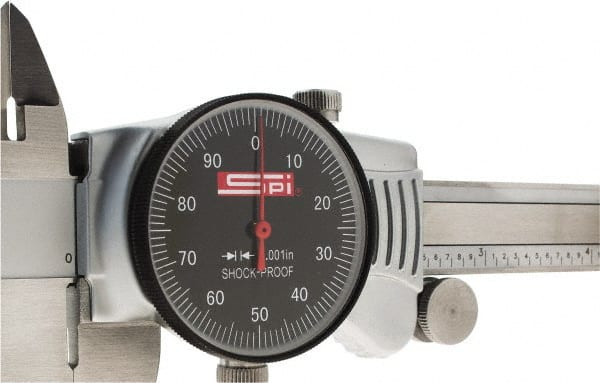 SPI Dial Caliper, Extra Smooth Movement, 0-8", Black Dial - 17-990-3 ...