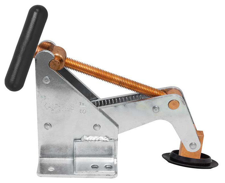 Kant Twist Quick Acting Clamp, No-Mar® Round Flat-Pad Jaws, 5-3/4" Jaw ...