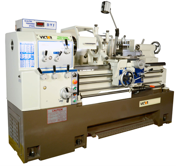 Victor S1760EVS Precision Heavy Duty Electronic Variable Speed Lathe, 3 ...