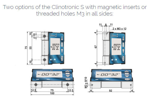 Wyler Clinotronic S Electronic Inclinometer, without Inserts - 015-S ...