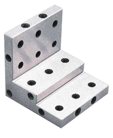 Precise 4" x 4" x 4" Stepped Angle Plate w/Tapped Holes - STP/4| Penn ...