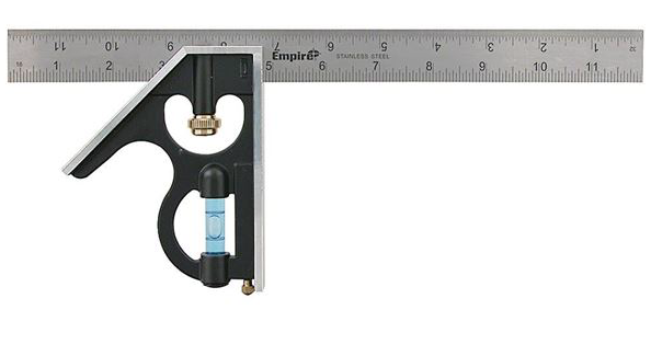 Empire 12" Blade 2 Piece True Blue® Heavy Duty Combination Square Set ...