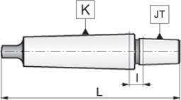 TMX Drill Chuck Arbor Morse Taper #1 to Jacobs Taper #33 - 8-531-1033 ...