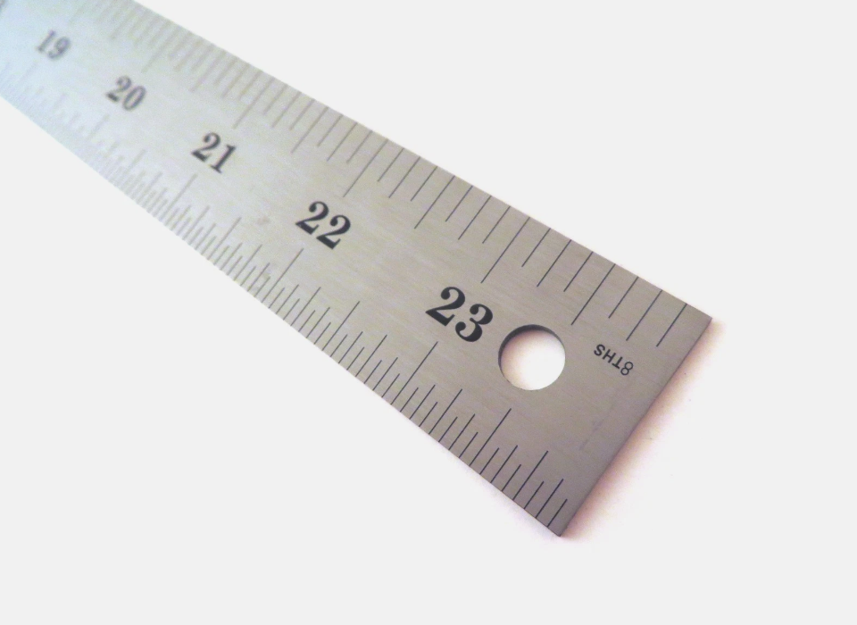 iGaging Stainless Steel Ruler, 24" - 34-024-4R| Penn Tool Co., Inc