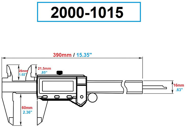 Dasqua IP54 Waterproof Digital Calipers| Penn Tool Co., Inc
