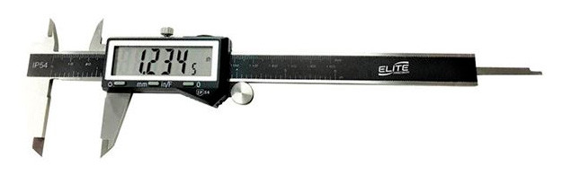 Elite Precision Certified IP54 Digital Caliper E06.54DC, 0-6"/0-150mm ...