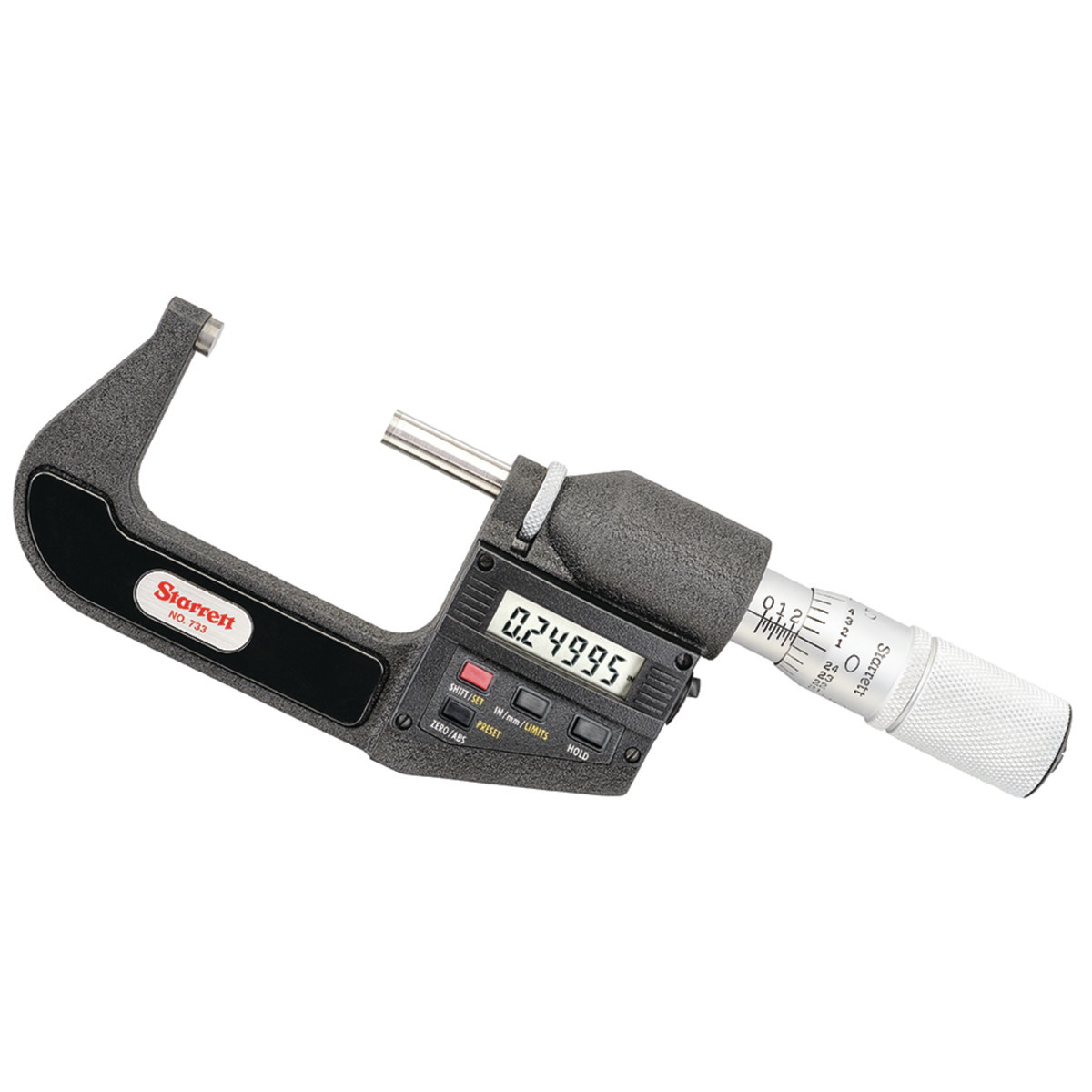 Starrett Electronic Micrometer, Friction Thimble, w/Data Output, EDP ...