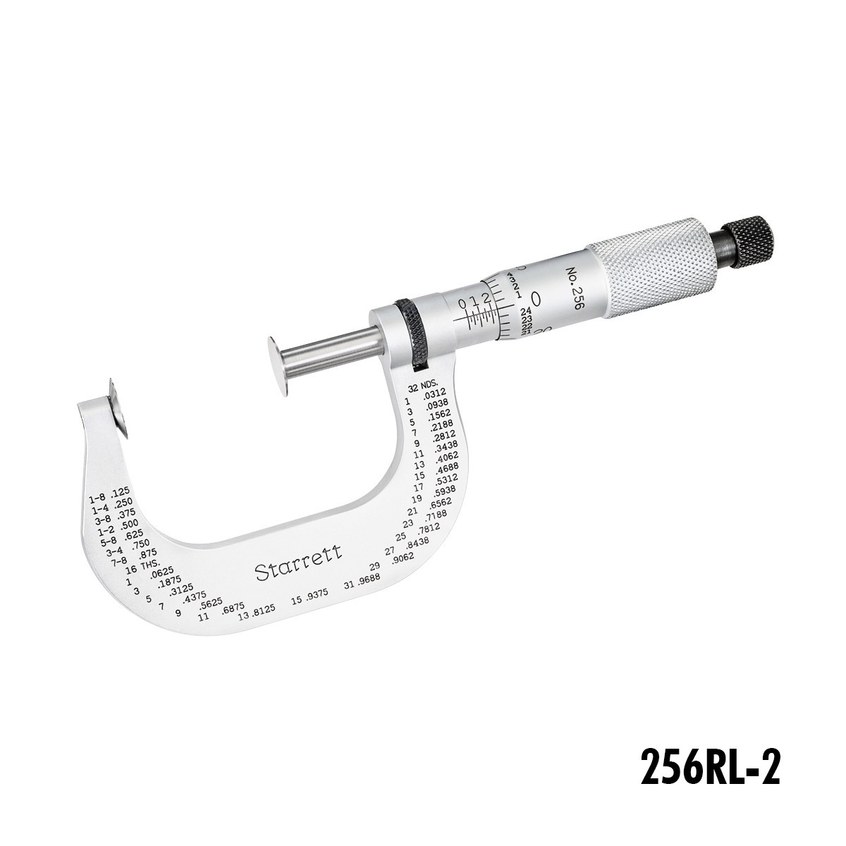 Starrett 256 Disc-Type Micrometers with Rotating or Non-Rotating ...