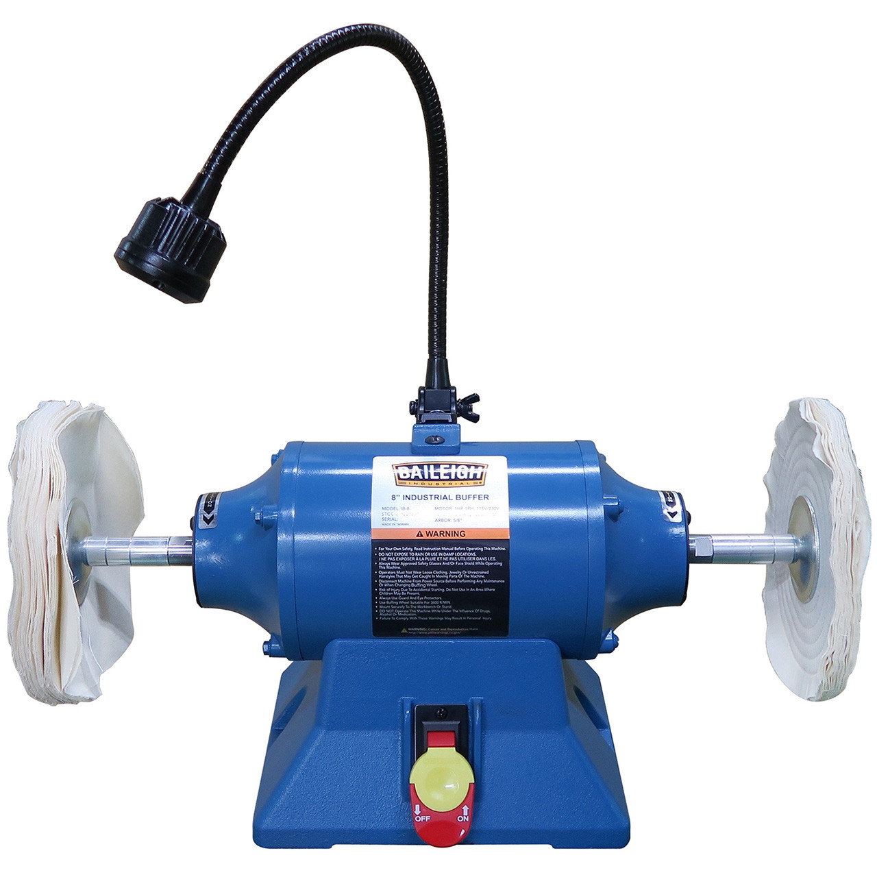 Baileigh IB-8 8" Industrial Buffer - BA9-1227897| Penn Tool Co., Inc