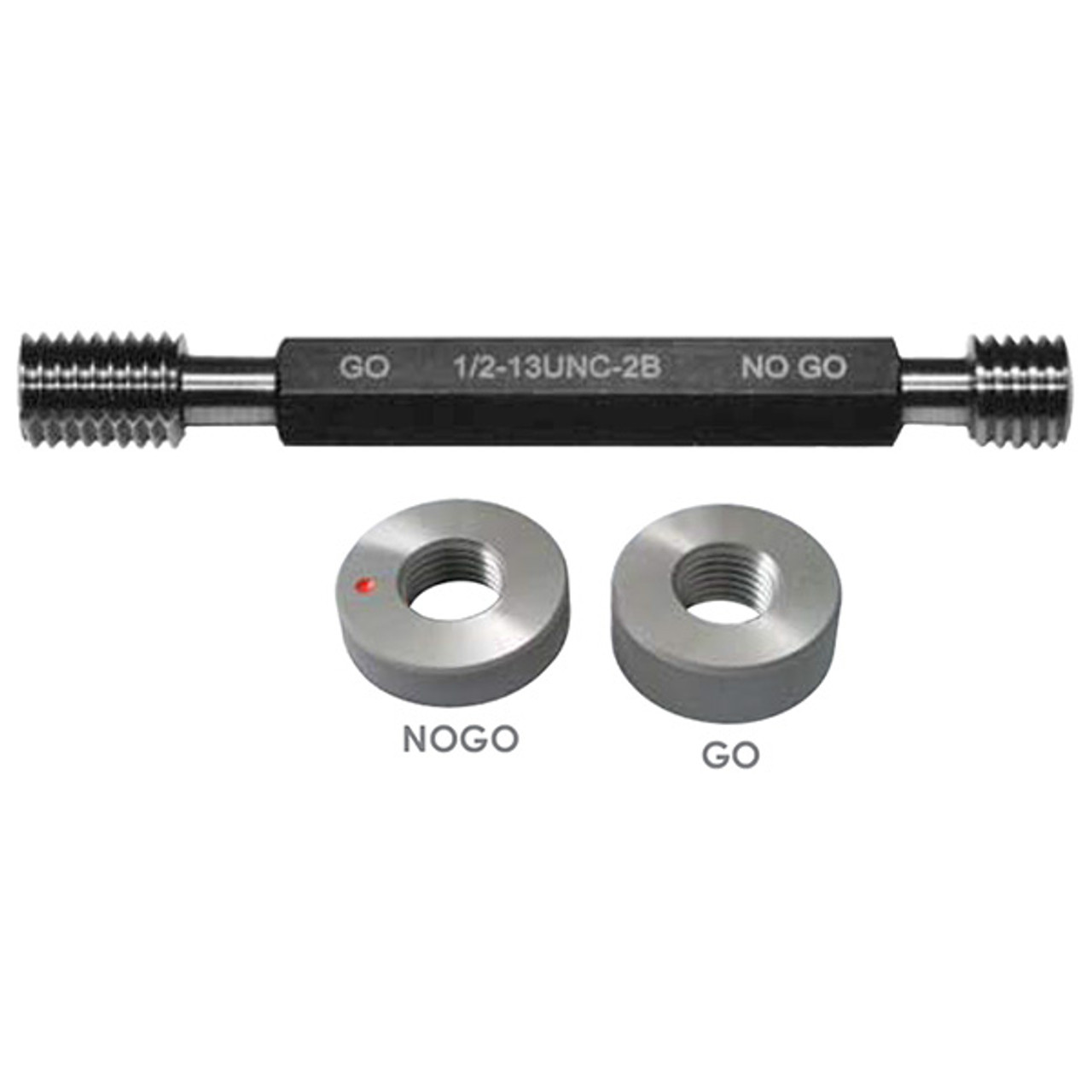Precise Inch Thread Ring Gage, GO-NOGO, Class 2A, Size 8-32 UNC - 4101-0314| Penn Tool Co., Inc