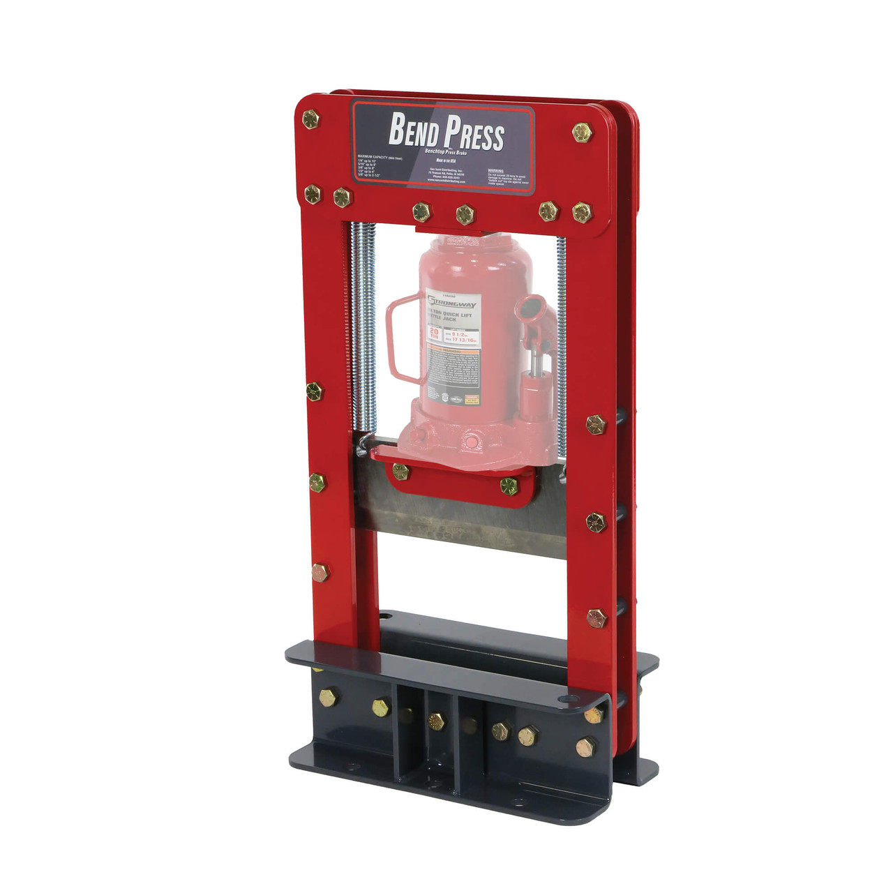 Bend Press Benchtop Brake, with 4-Way Die (without Bottle Jack ...