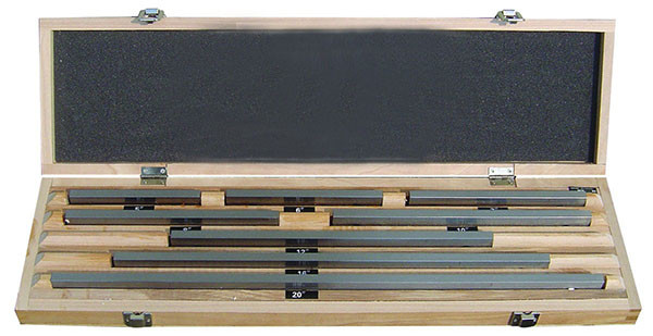 Precise 8 Piece Long Steel Grade B (AS-2) Gage Block Set - 4101-0810 ...