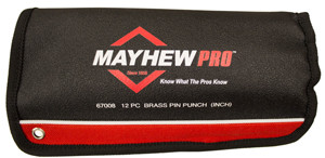 Mayhew 12 Piece Brass Pin Punch SAE Set - MH67008| Penn Tool Co., Inc