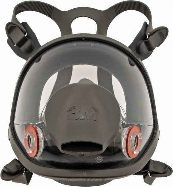 3M Series 6000, Size L Full Face Respirator 4-Point Suspension, Bayonet ...