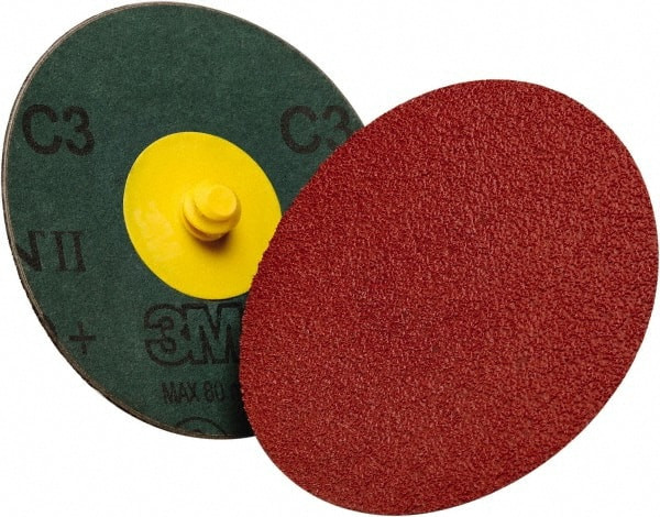 3M 2" 80 Grit Ceramic Quick Change Disc Type R Attachment, Orange ...