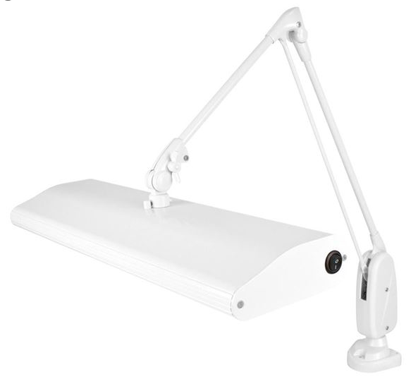 Dazor White 33" Fluorescent Clamp Base Task Lamp - 124C3-WH-FSB| Penn ...