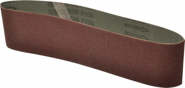 Tru-Maxx 3" Wide x 24" OAL, 100 Grit, Aluminum Oxide Abrasive Belt ...