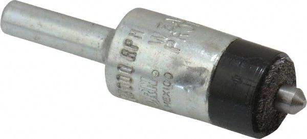 Osborn 1/2" Diam Steel End Brush with Pilot 3/8" Trim Length, 1/4 ...