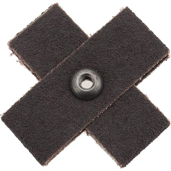 Merit Abrasives 80 Grit, Medium Grade, Aluminum Oxide Cross Pad 2" Long ...