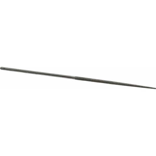Grobet USA 5-1/2" OAL Very Fine Round Needle Diamond File 2-1/2 LOC ...