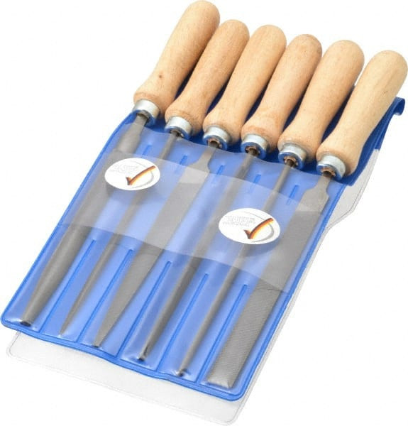 PFERD 6 Piece Key File Kit Pattern File Set 4" Long, Medium Coarseness ...