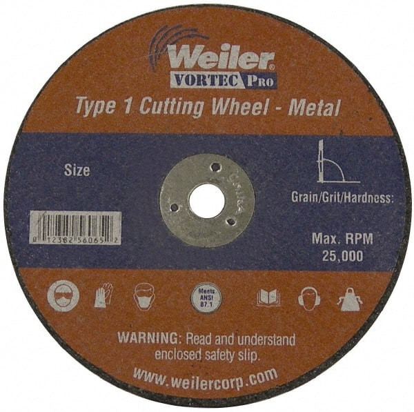 Weiler Abrasives Cutoff Wheel EA 3 X .035 X 3/8" TYPE-1 C/OFF WHEEL ...