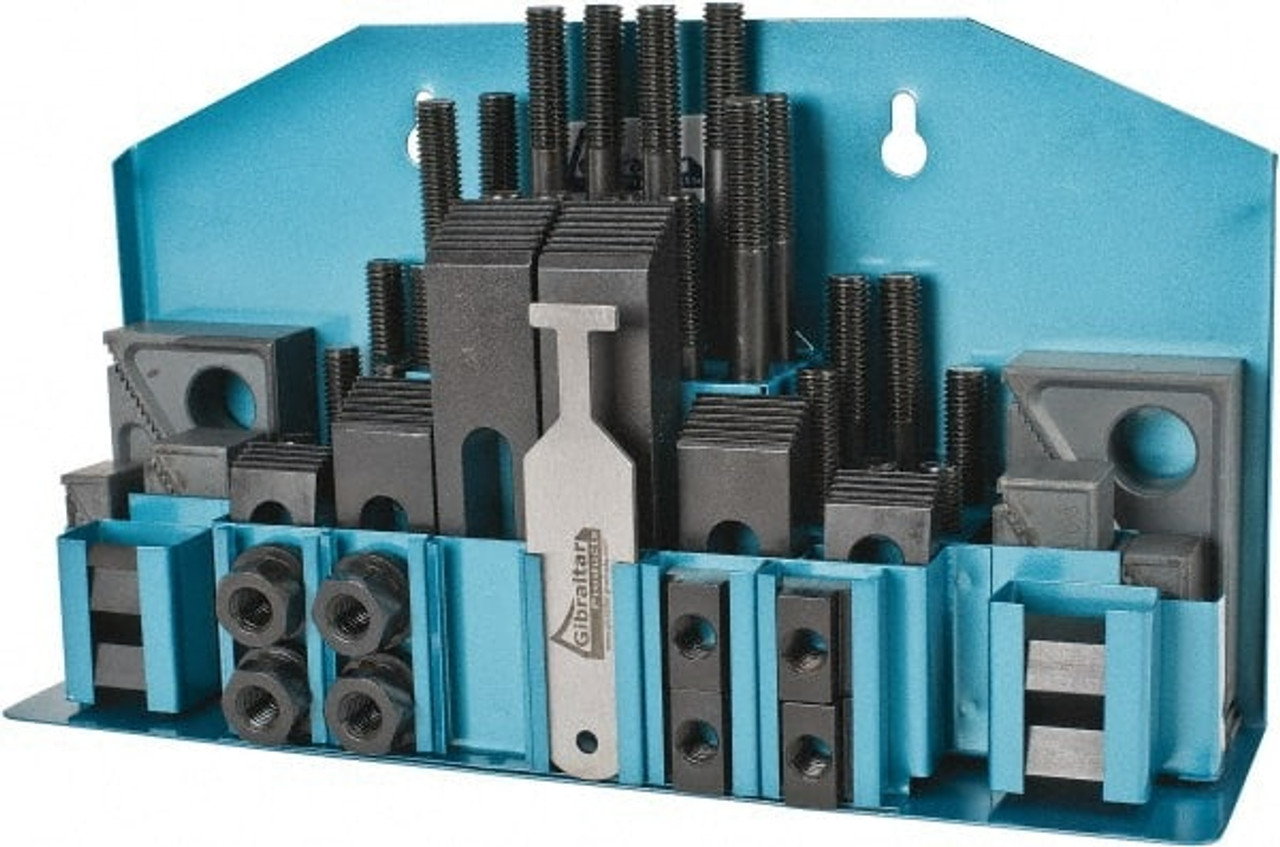 Gibraltar 52 Piece Fixturing Step Block & Clamp Set with 1" Step Block ...